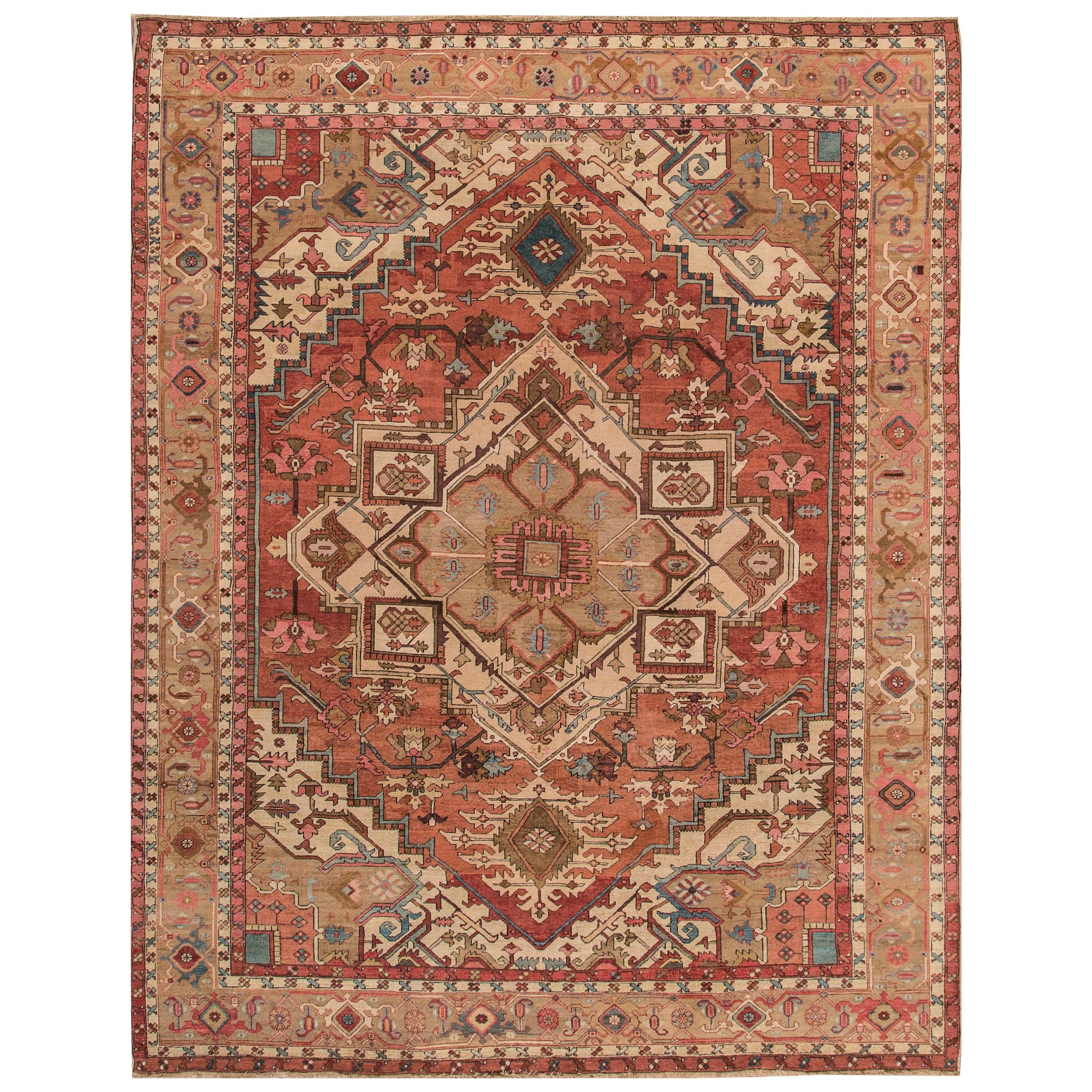 Antique Serapi Rug For Sale at 1stDibs