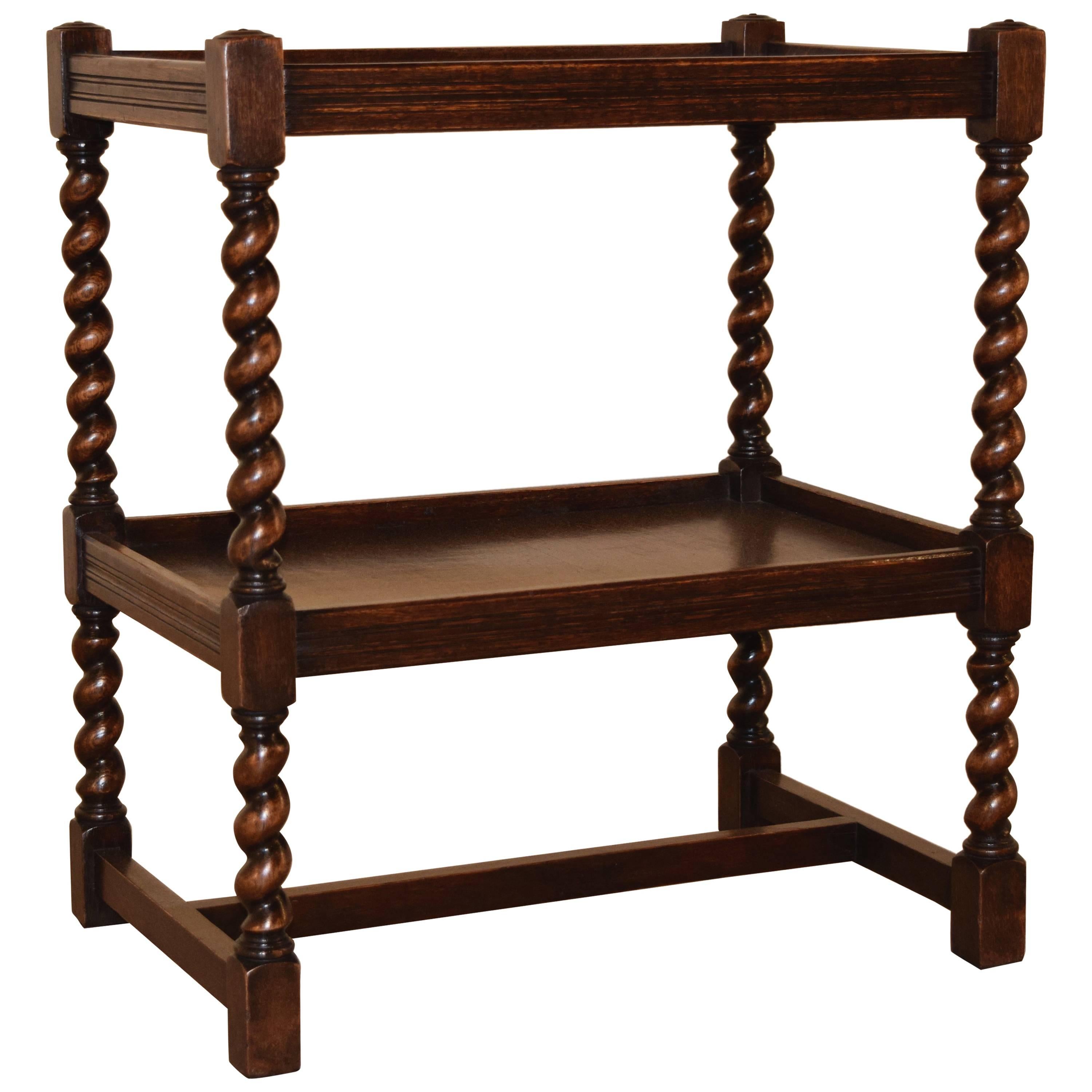 English Oak Two-Tier Table, circa 1900 at 1stDibs