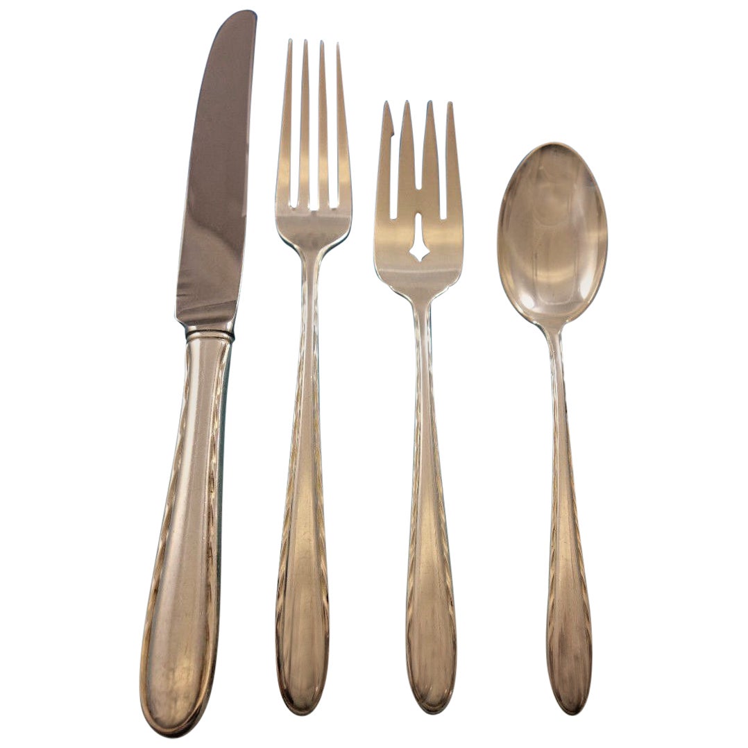 Craftsman by Towle Sterling Silver Flatware Set 48 Service 299 Pcs ...