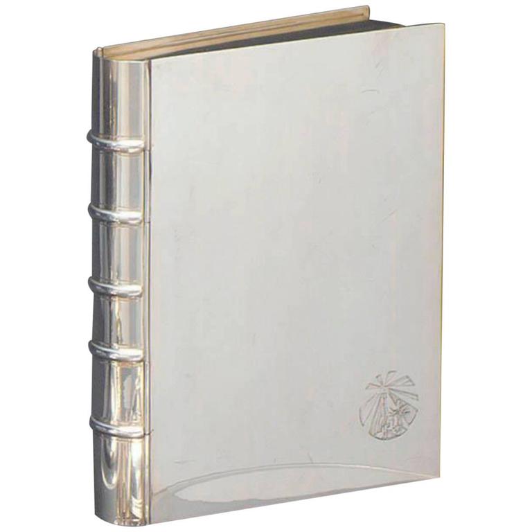 Large Tiffany and Co. Sterling Silver Book Cigar Box at 1stDibs