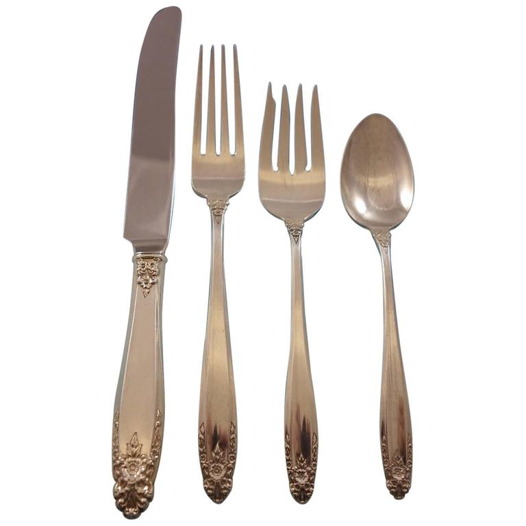 Prelude by International Sterling Silver Flatware Set for 12 Service 48 ...
