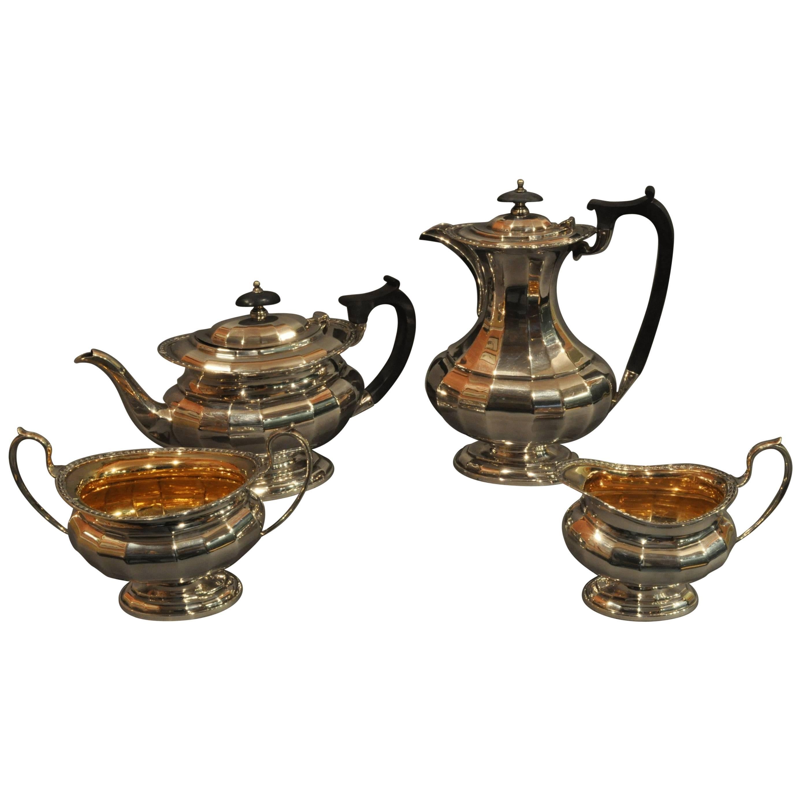 Four-Piece Silver Tea Set at 1stDibs