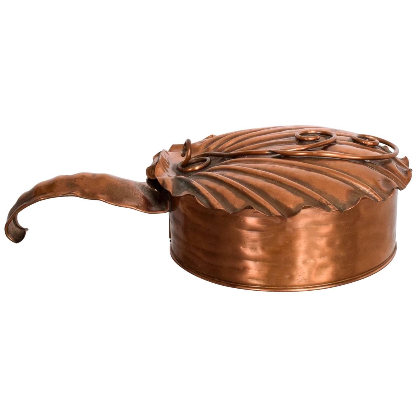 Gregorian Hammered Copper Ashtray Mid-Century Modern For Sale at 1stDibs