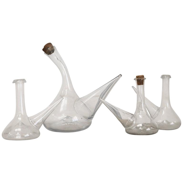 Early 1900s Spanish Handblown Wine "Perron" Pitchers at 1stDibs ...