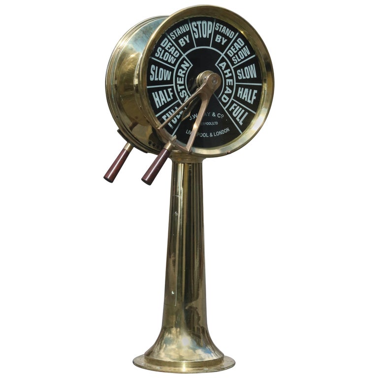 Engine Room Telegraph by JW Ray at 1stDibs | ship telegraph for sale ...