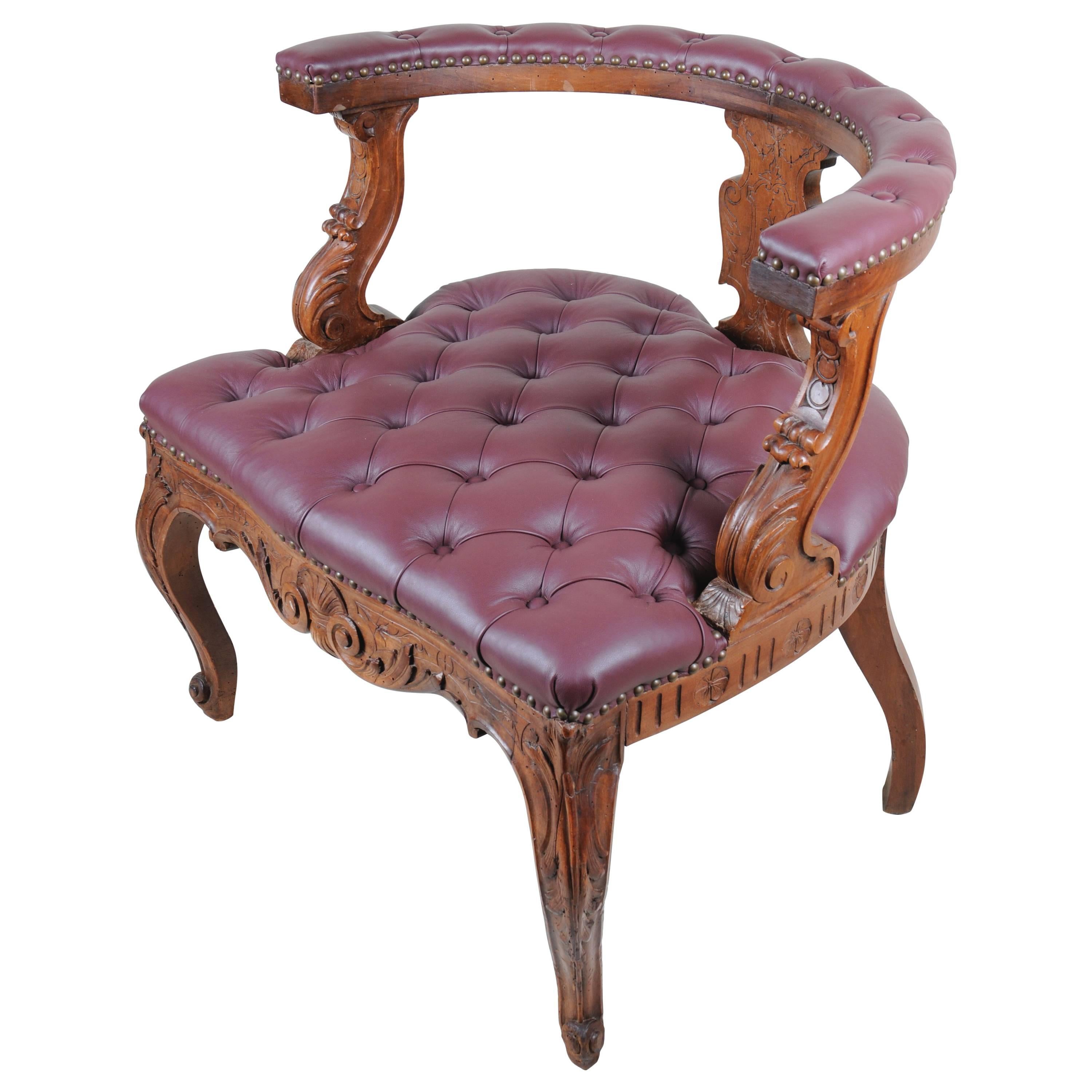 Rococo Revival Chair Walnut - 10 For Sale on 1stDibs