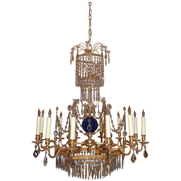 Russian Neoclassical Style St. Petersburg Reproduction Twelve-Light ...