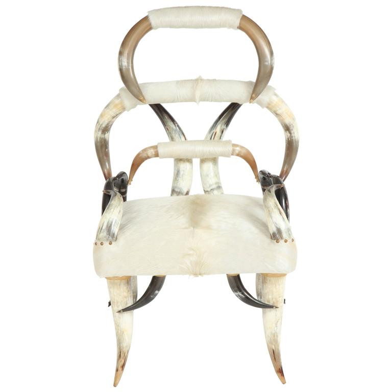 Sculptural American Horn Chair at 1stDibs