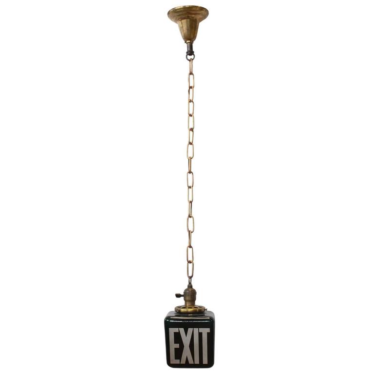 Original 1920s Theatre Double Sided Exit Light at 1stDibs | 1920s exit sign