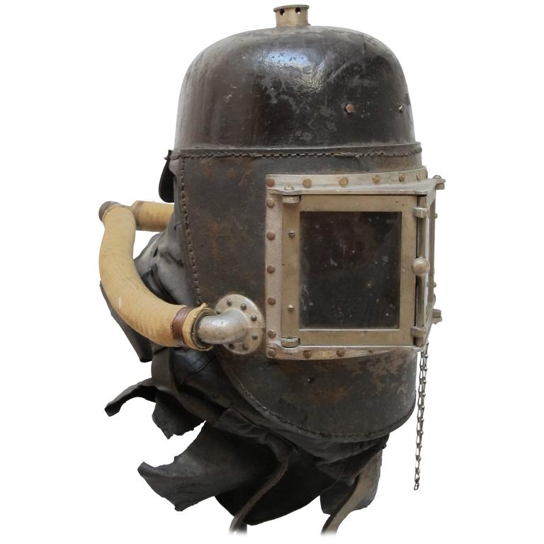 Siebe Gorman Fire Fighter Smoke Helmet at 1stDibs | siebe gorman smoke ...