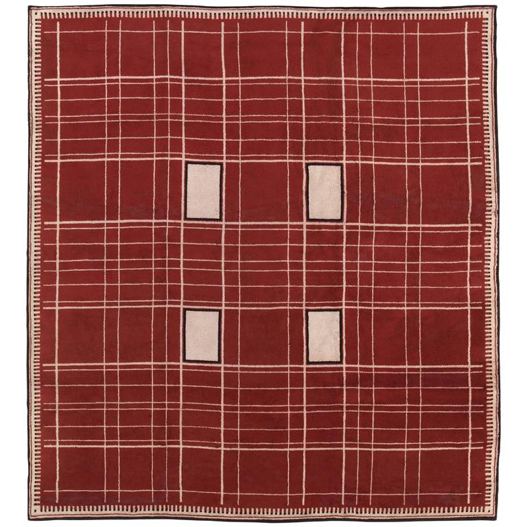 Jacques-Émile Ruhlmann Art Deco Carpet For Sale at 1stDibs