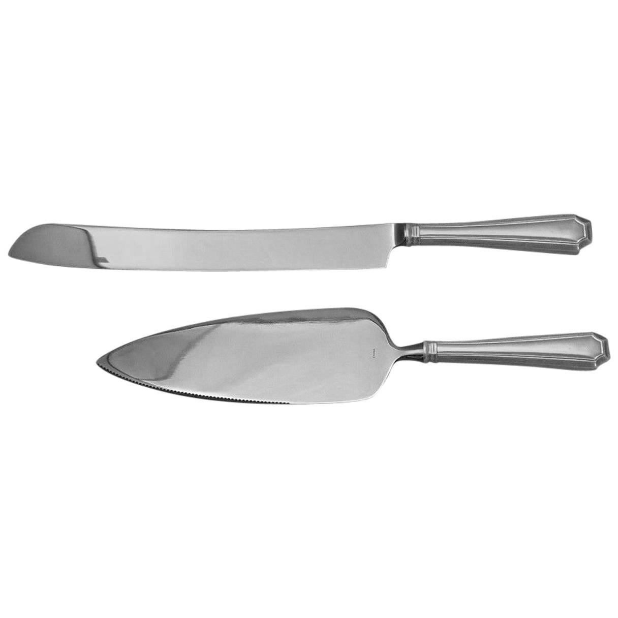 Chantilly by Gorham Sterling Silver Wedding Cake Set Server Custom-Made ...