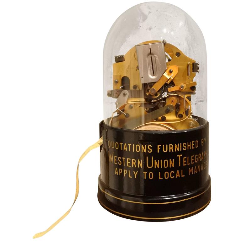Original Edison Stock Ticker at 1stDibs