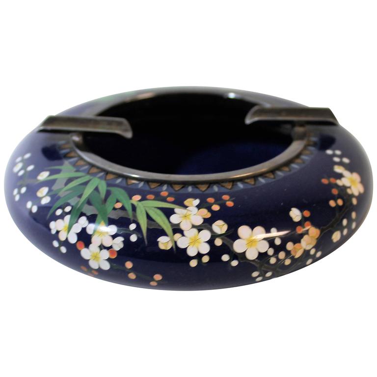 Japanese Meiji Period Cloisonné Ashtray For Sale at 1stDibs