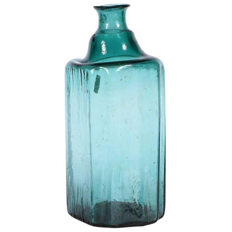 15th, 16th Century Spanish, Green Glass Bottle at 1stDibs