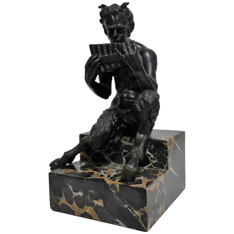 Bronze Sculpture of a Satyr, 1930s For Sale at 1stDibs