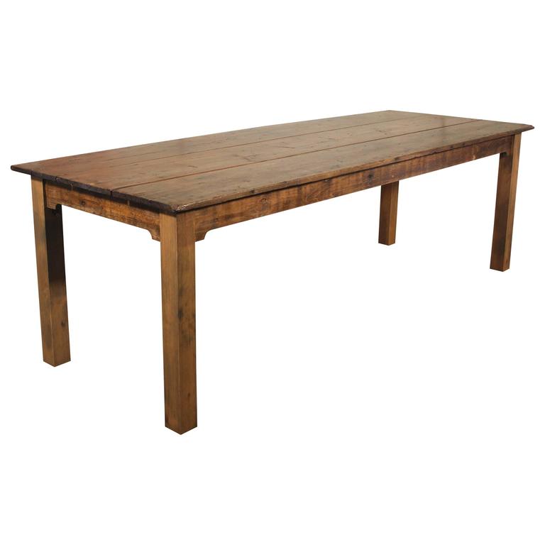 Reclaimed Wood Tobacco Sorting Farm Dining Harvest Conference Table at ...