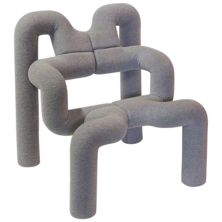 Sculptural "Ekstrem" Lounge Chair by Terje Ekström at 1stDibs