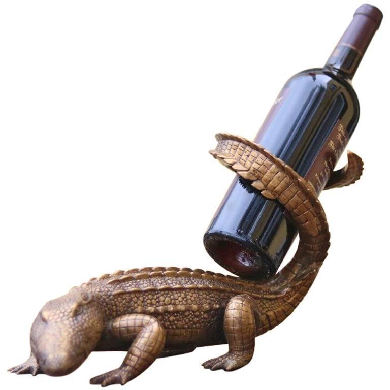 Alligator Wine Holder at 1stDibs