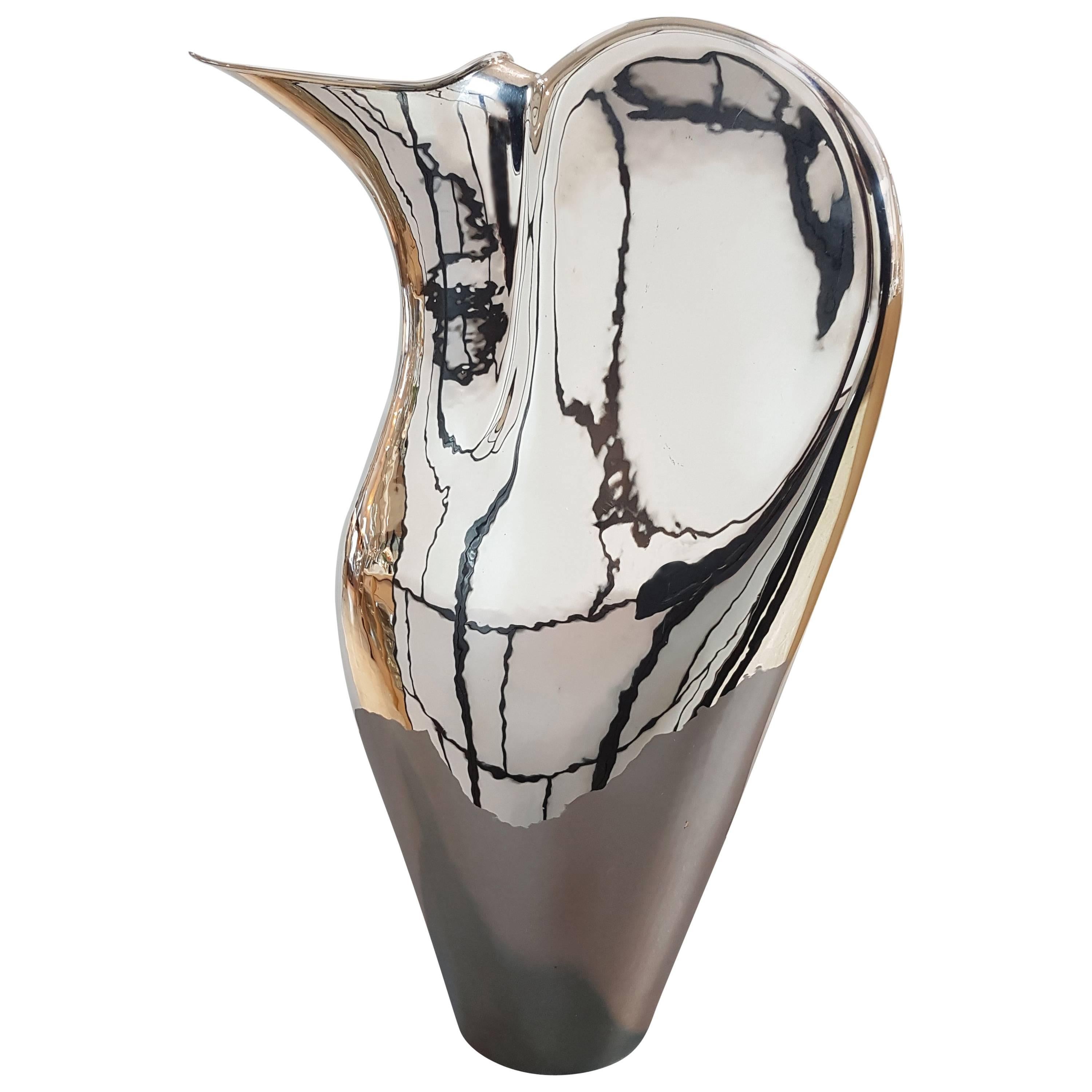 20th Century Italian Modern Silver Jug fully handmade. Made i Italy at ...