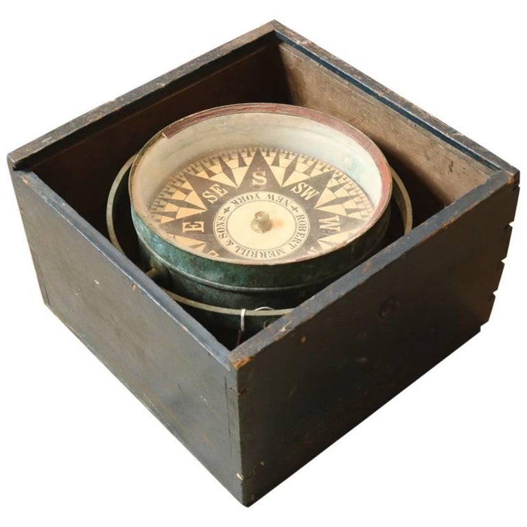 Boussole du XIXe siècle de Robert Merrill En vente sur 1stDibs
