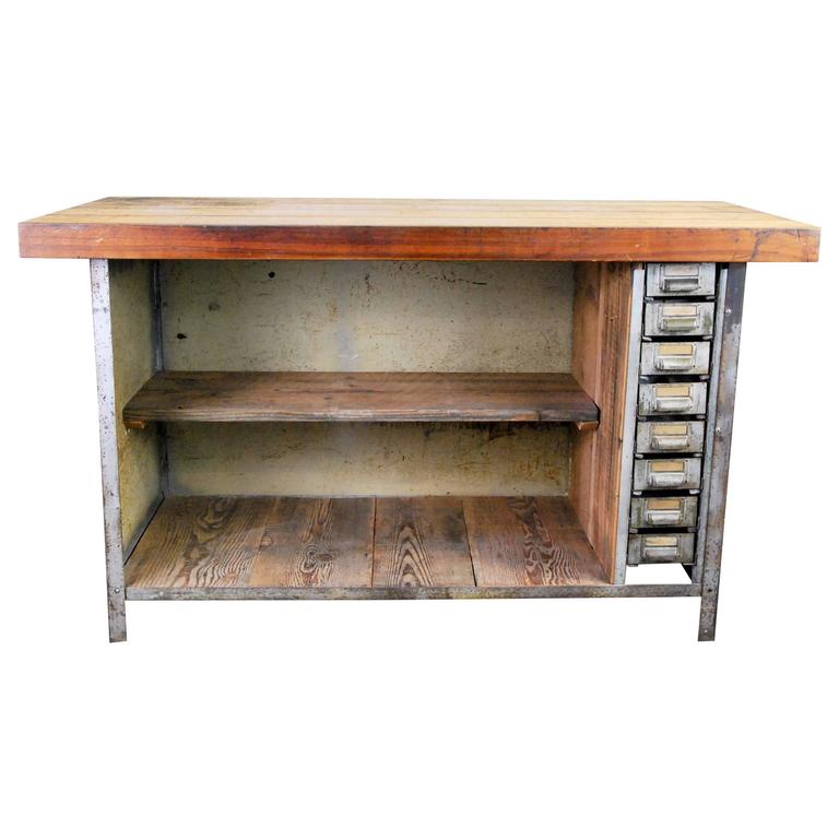 1920 Industrial Working Counter at 1stDibs