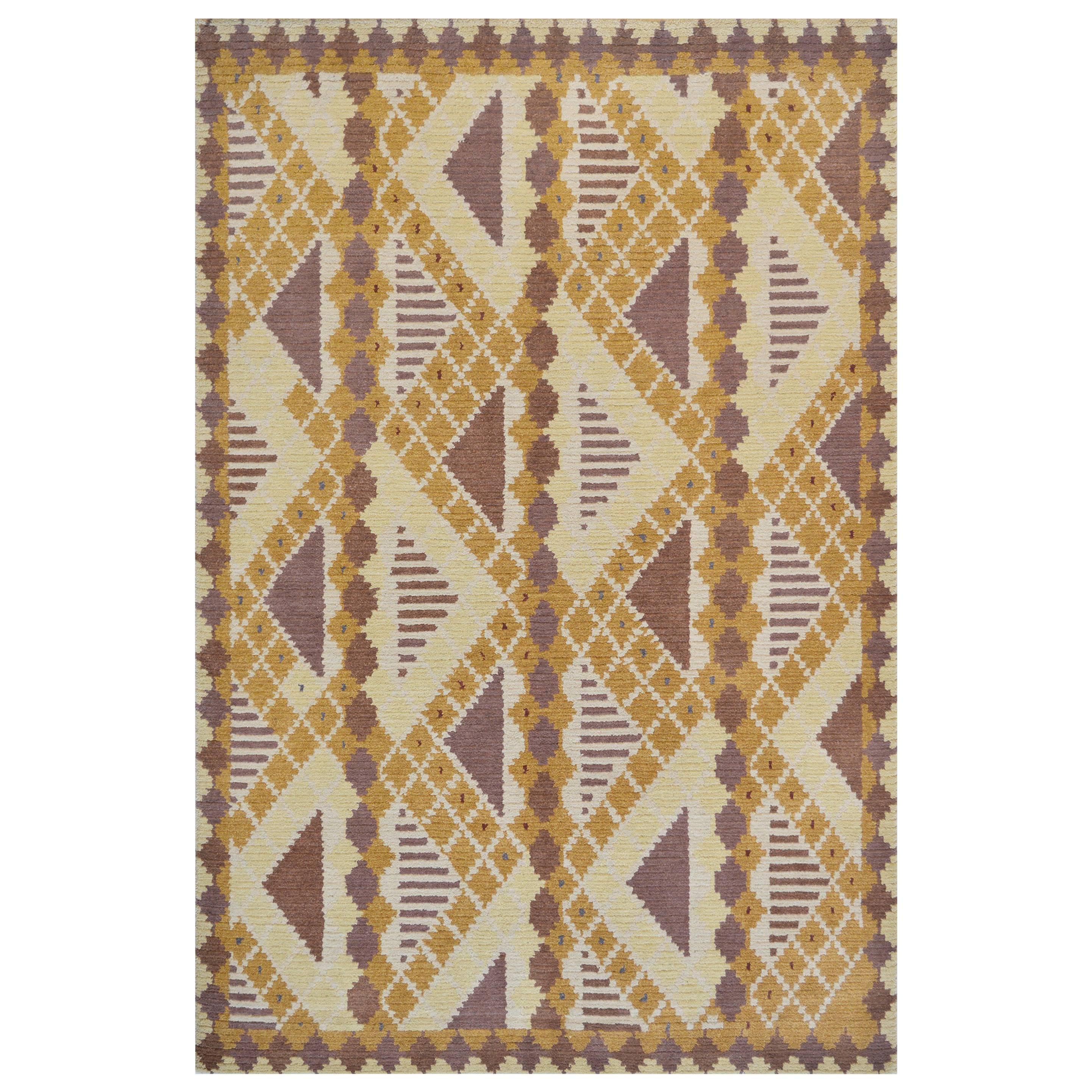 Deco Colorblock Rug For Sale at 1stDibs