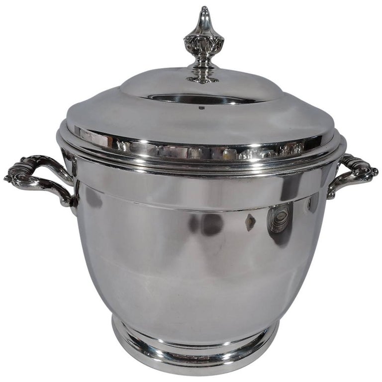 American Modern Sterling Silver Ice Bucket For Sale at 1stDibs
