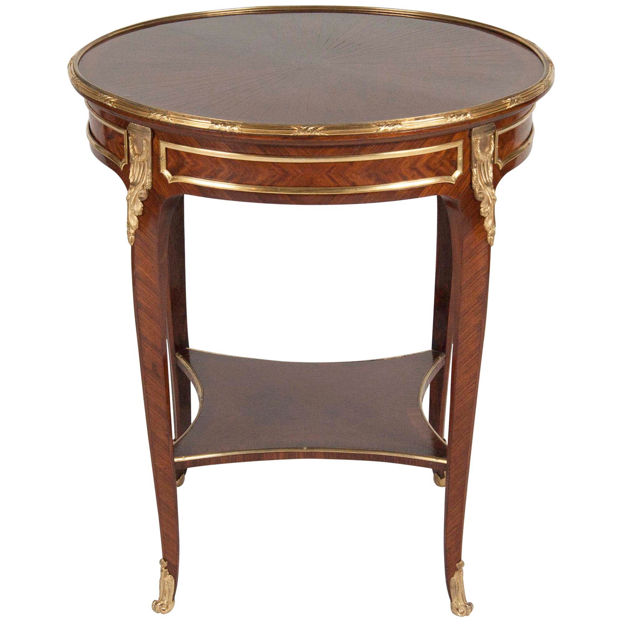 Pair of French Bronze and Lacquer Gueridon Tables For Sale at 1stDibs