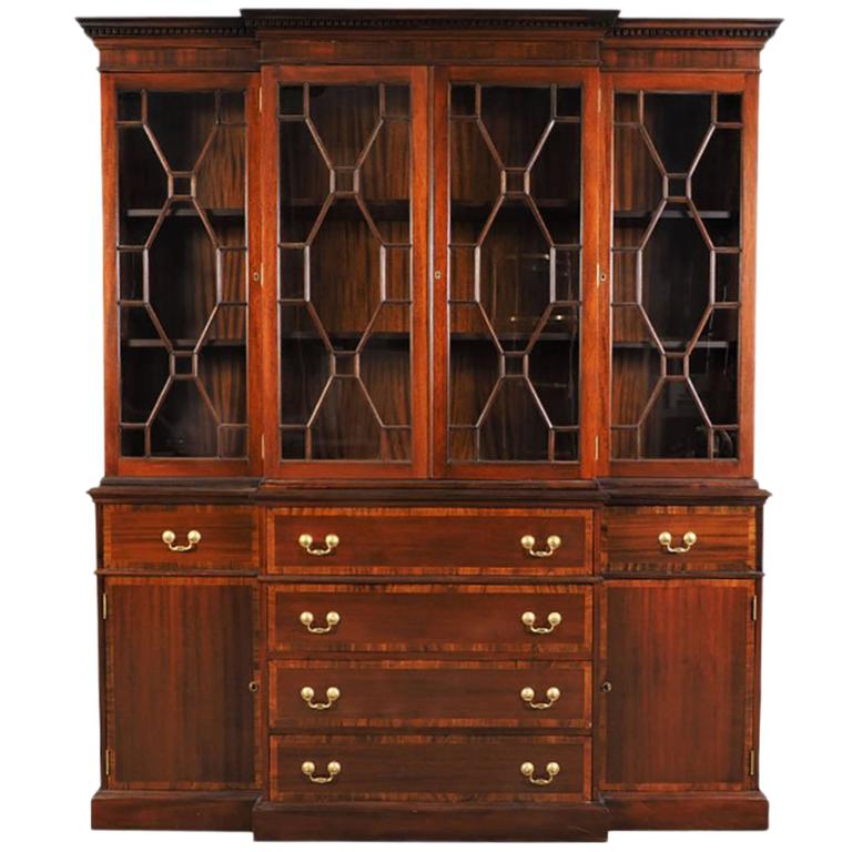 Benck Furniture NYC, Mahogany Secretaire Bookcase Cabinet at 1stDibs ...