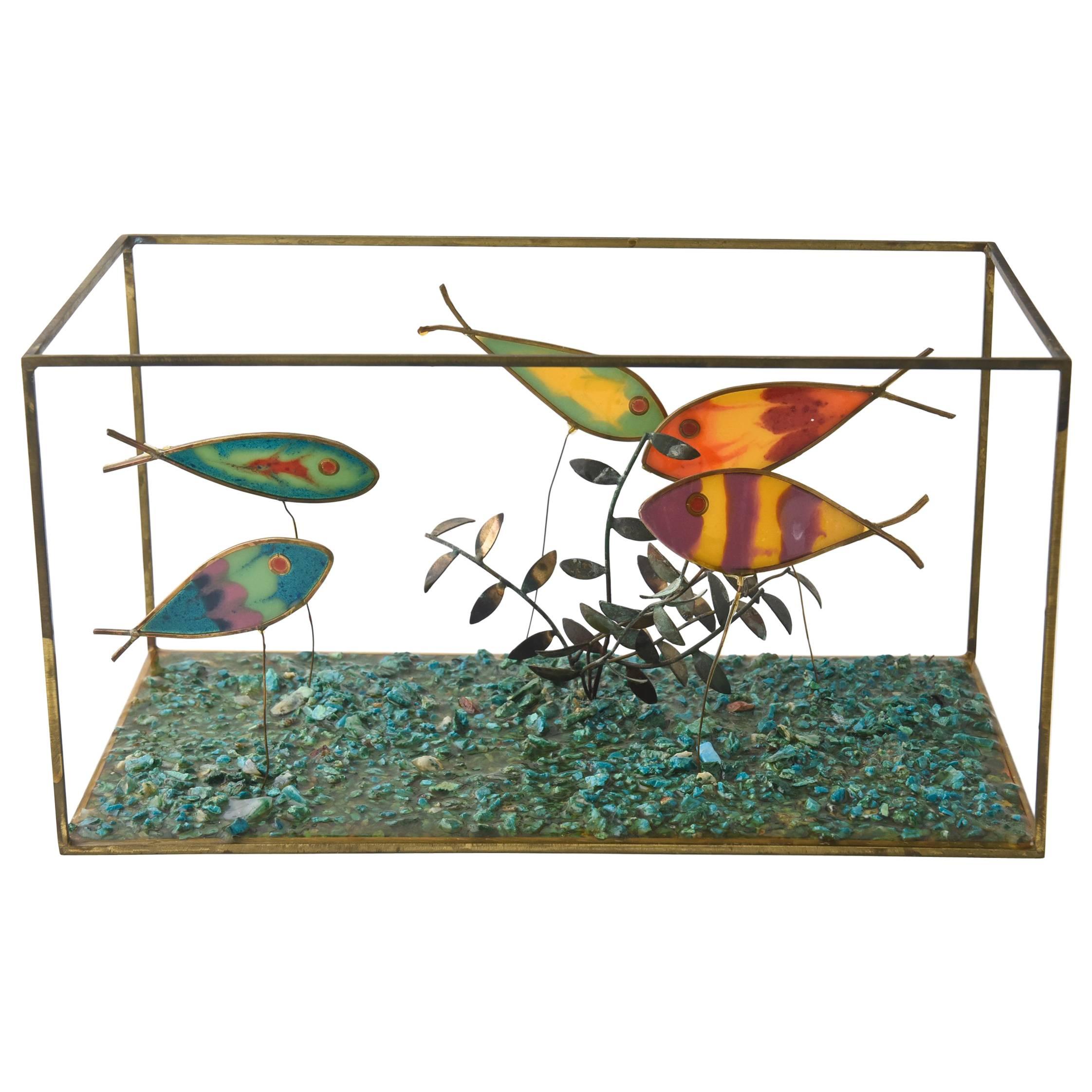 Mid-Century Aquarium Sculpture at 1stDibs | mid century aquarium