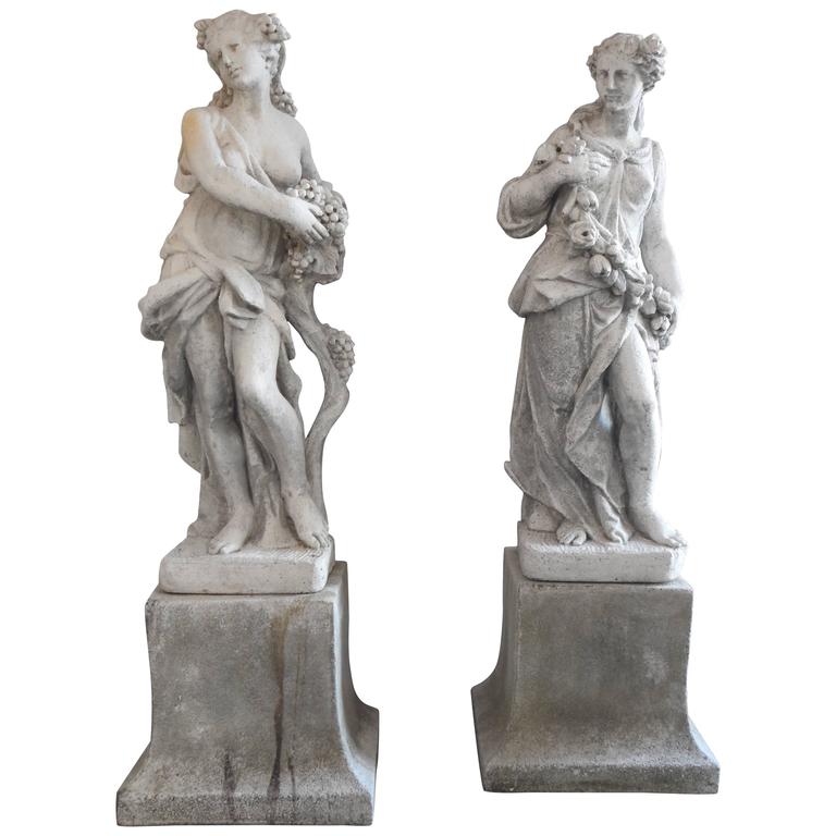 Early 20th Century Italian Seasons Statue at 1stDibs