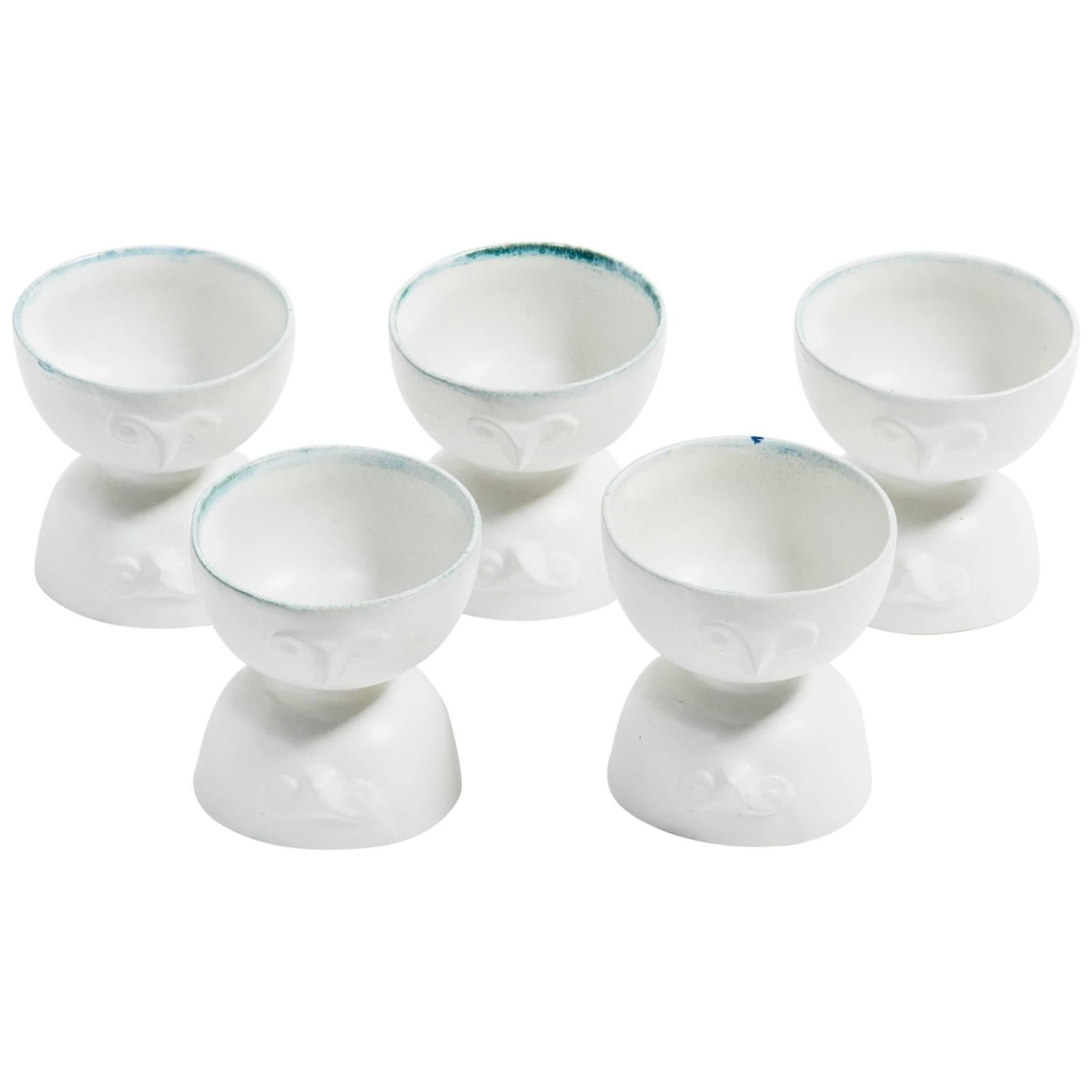 Five Italian Ceramic Inverted Bowls with Faces at 1stDibs | bowls with ...
