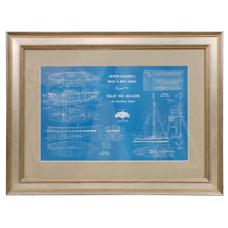 Authentic Blueprint, circa Early 1900s at 1stDibs