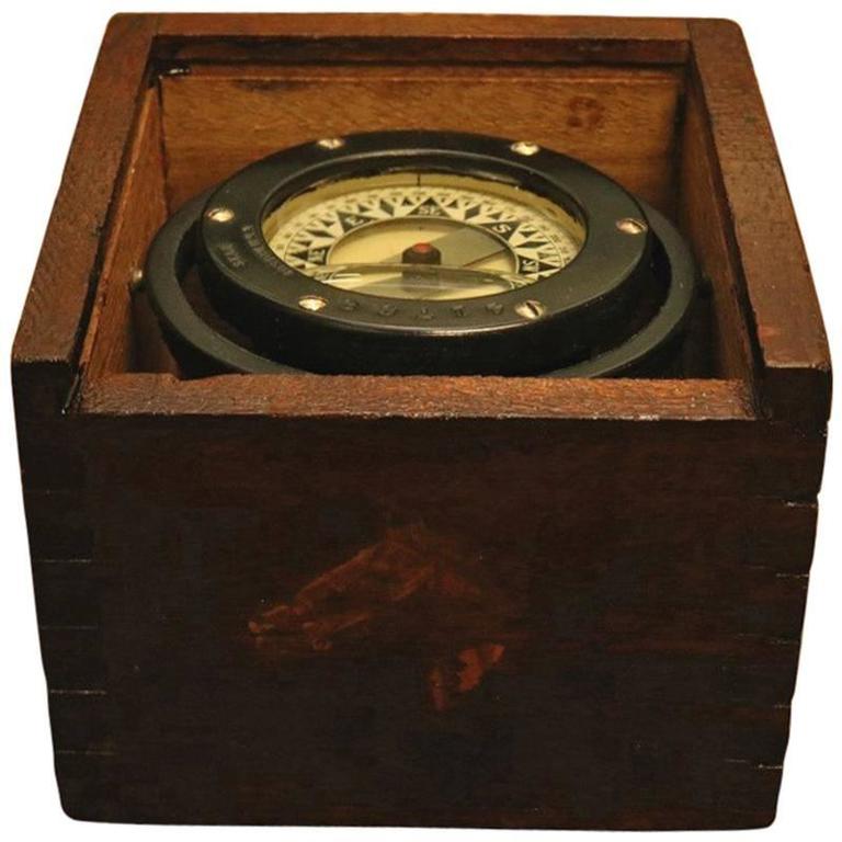Boxed Compass at 1stDibs