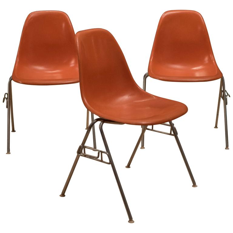 Mid Century Herman Miller Eames Shell Chairs at 1stDibs