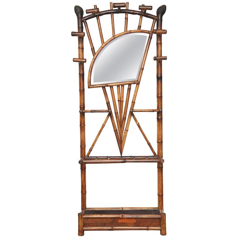Superb 19th Century French Bamboo Hall Tree at 1stDibs