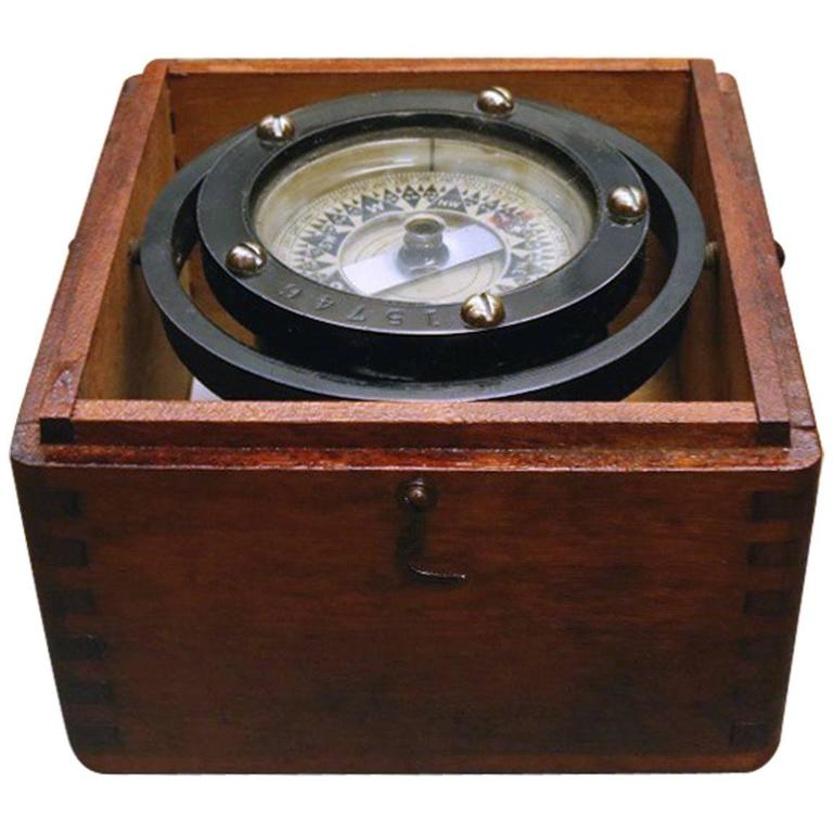 Boxed Compass at 1stDibs