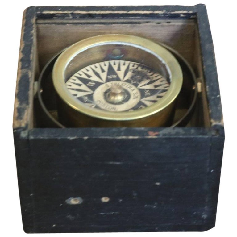 Mid-19th Century Boxed Compass at 1stDibs