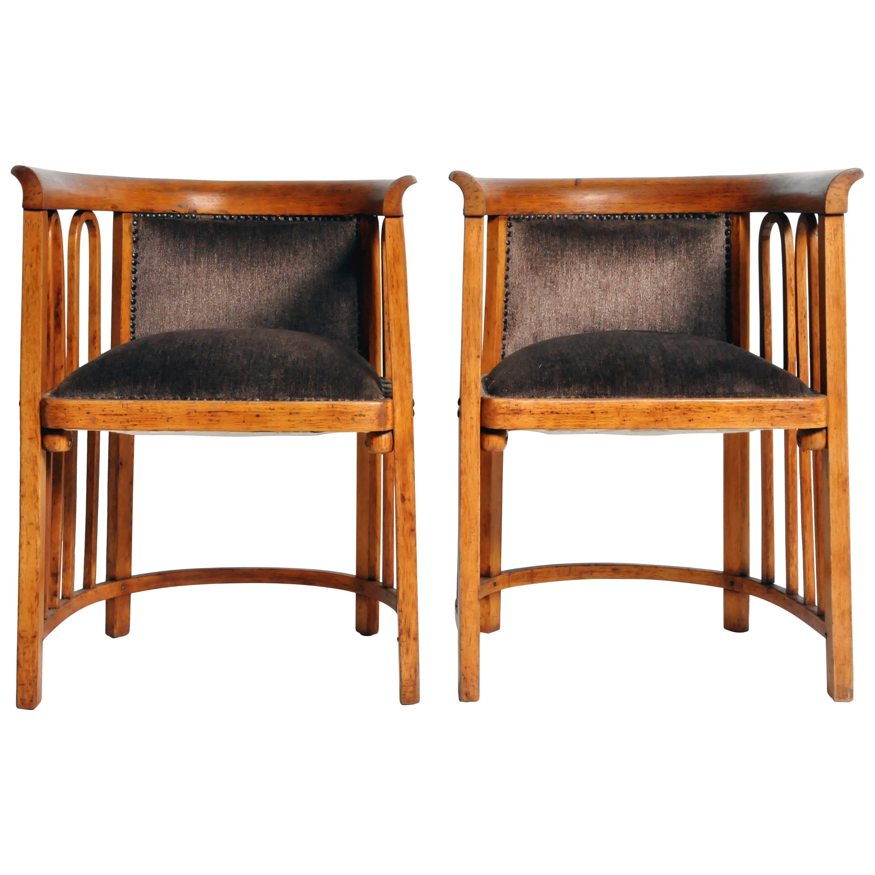 Pair of Sitzmaschine Chairs by Josef Hoffmann at 1stDibs | josef ...