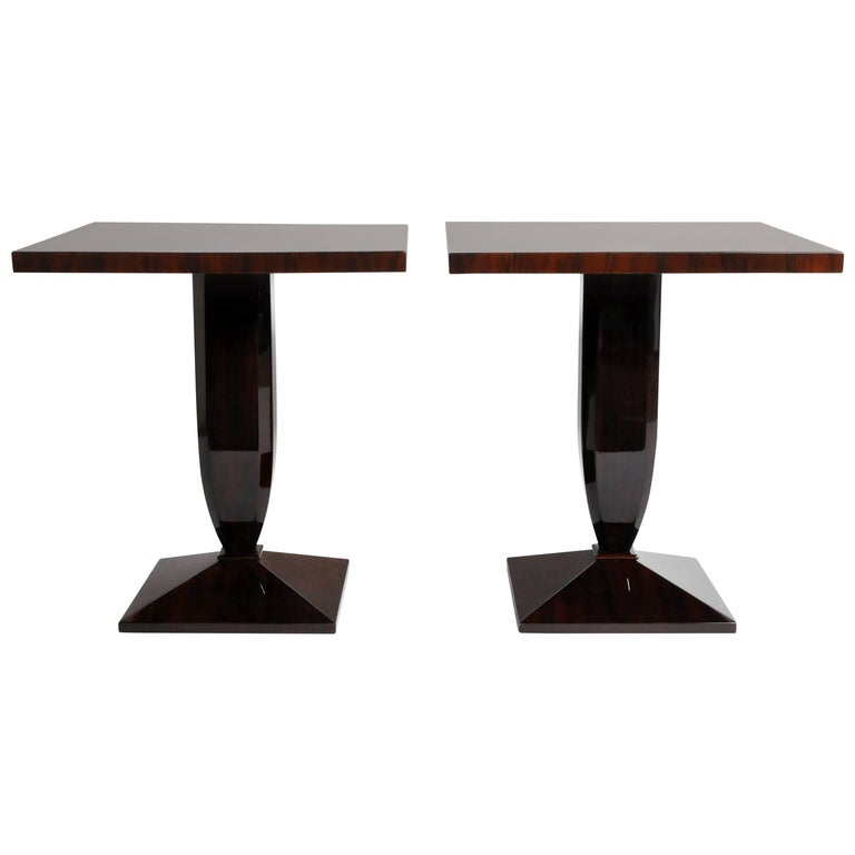 Art Deco Style Square Side Tables at 1stDibs