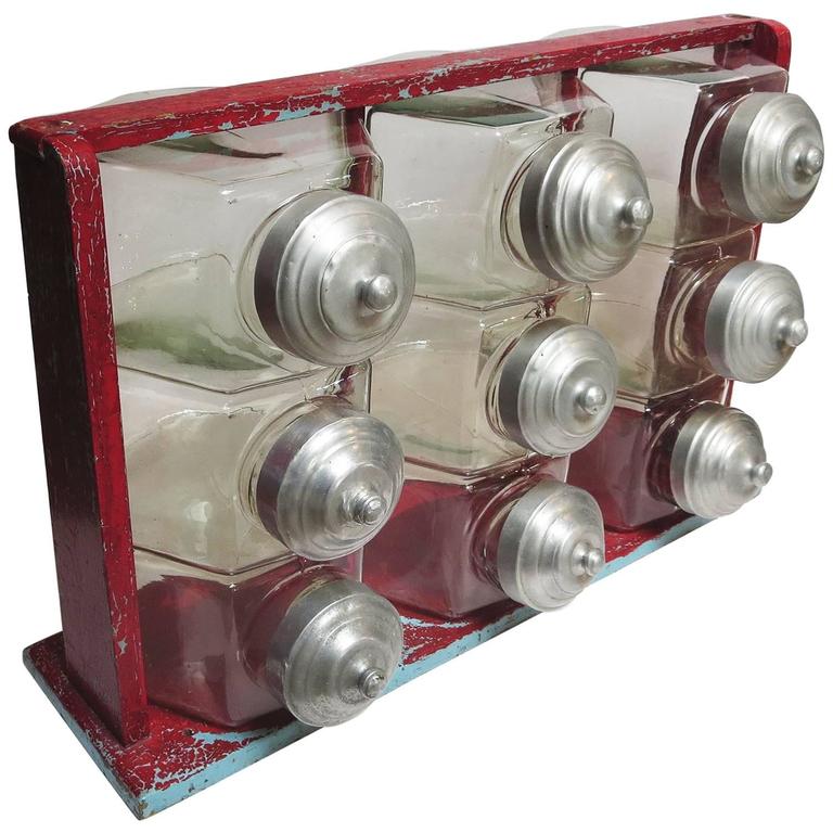 Candy or Country Store Counter Stacking Jar Display at 1stDibs
