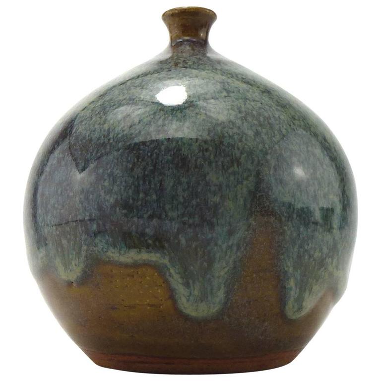 Studio Pottery Glazed Stoneware Vase by Mathilde Schaefer For Sale at ...