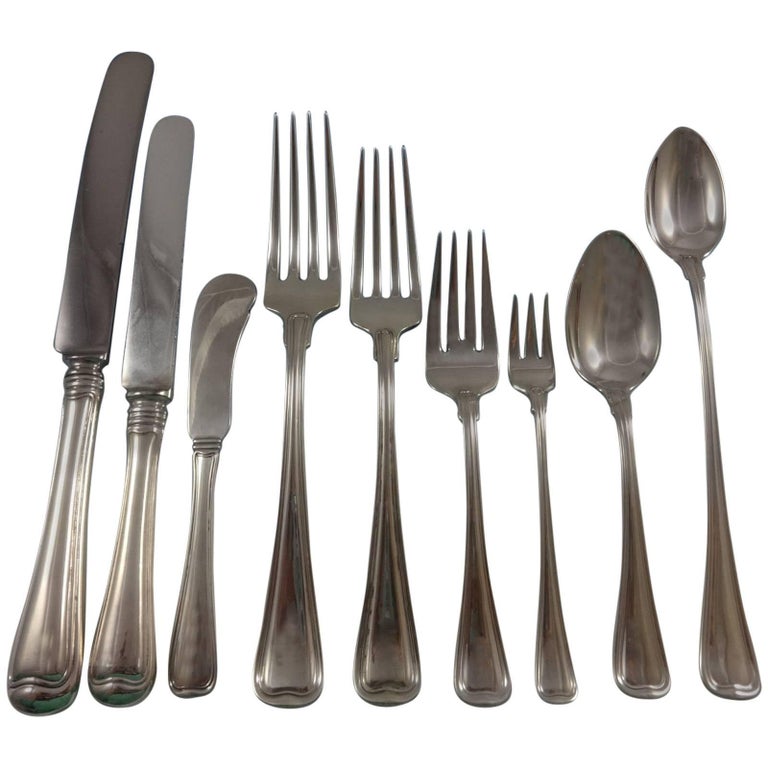 Old French by Gorham Sterling Silver Flatware Dinner Service 8 Set, 78 ...