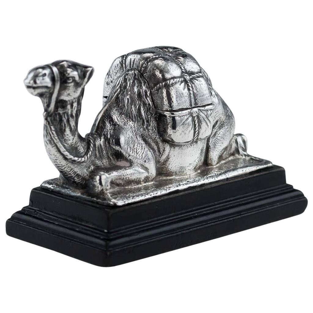 Antique Edwardian Solid Silver Novelty Camel Box, London, circa 1904 at ...