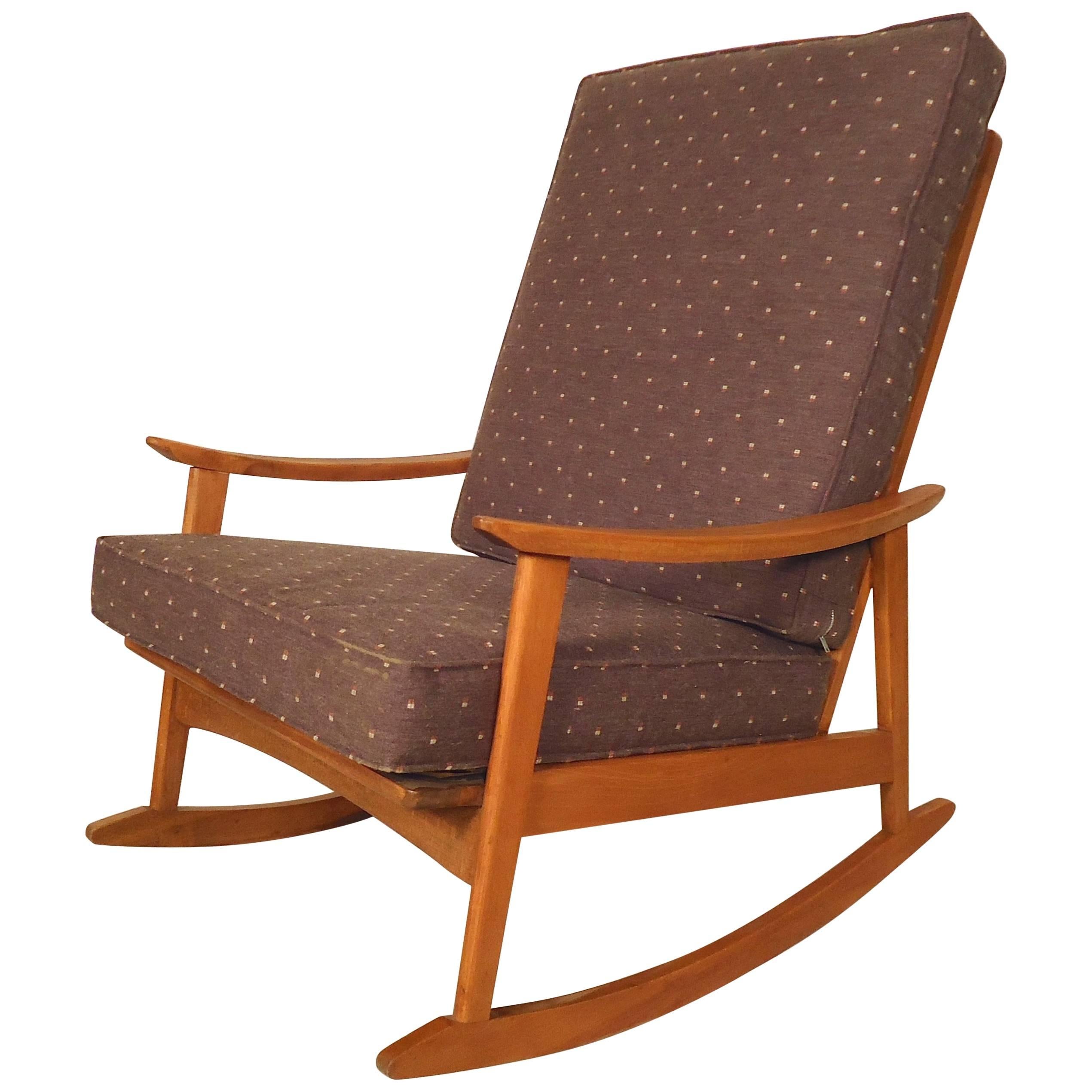 Mid-Century Modern Rocking Chair For Sale at 1stDibs | danish modern ...
