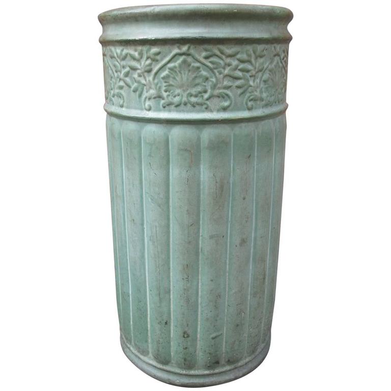 American Arts and Crafts Pottery Umbrella Stand at 1stDibs