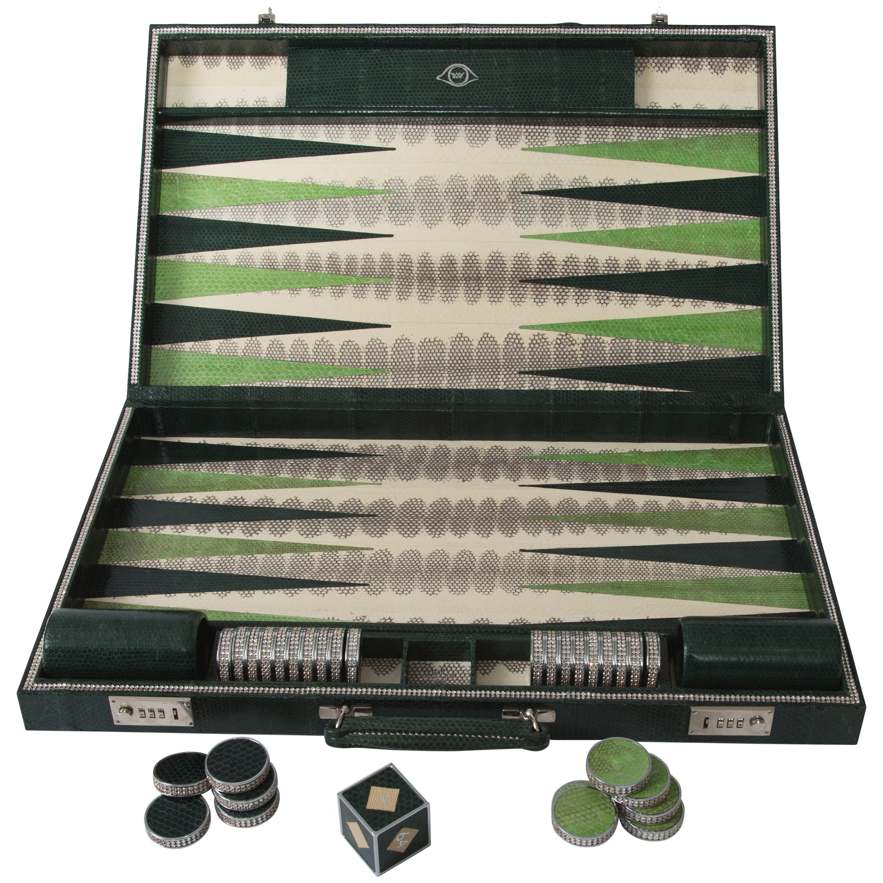Leather Backgammon Set For Sale at 1stDibs