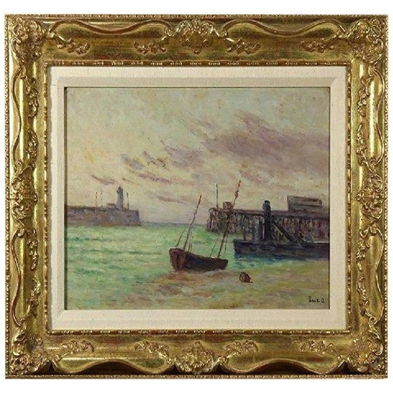 Original Wally Findlay 19th Century Artist Maximilien Luce Seascape ...