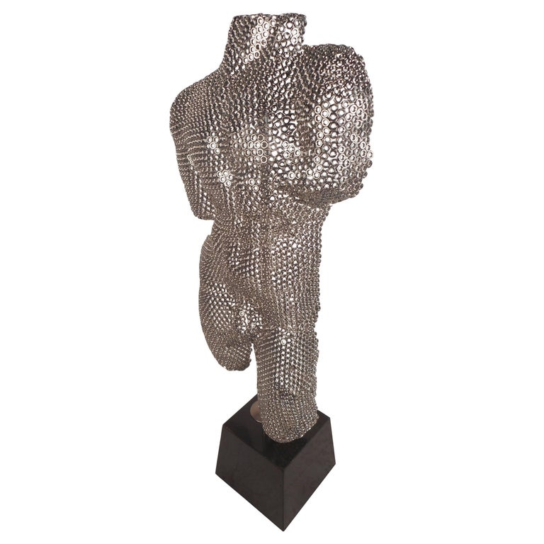 Unique Contemporary Modern Bolt Torso Sculpture For Sale at 1stDibs